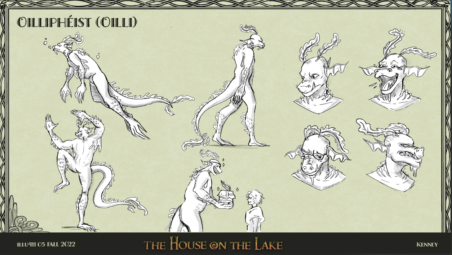 Maddy K. - Oilli The Lake Dragon - Character and Prop Design