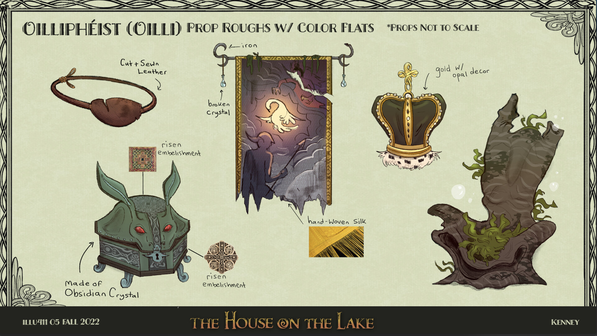 Maddy K. - Oilli The Lake Dragon - Character and Prop Design