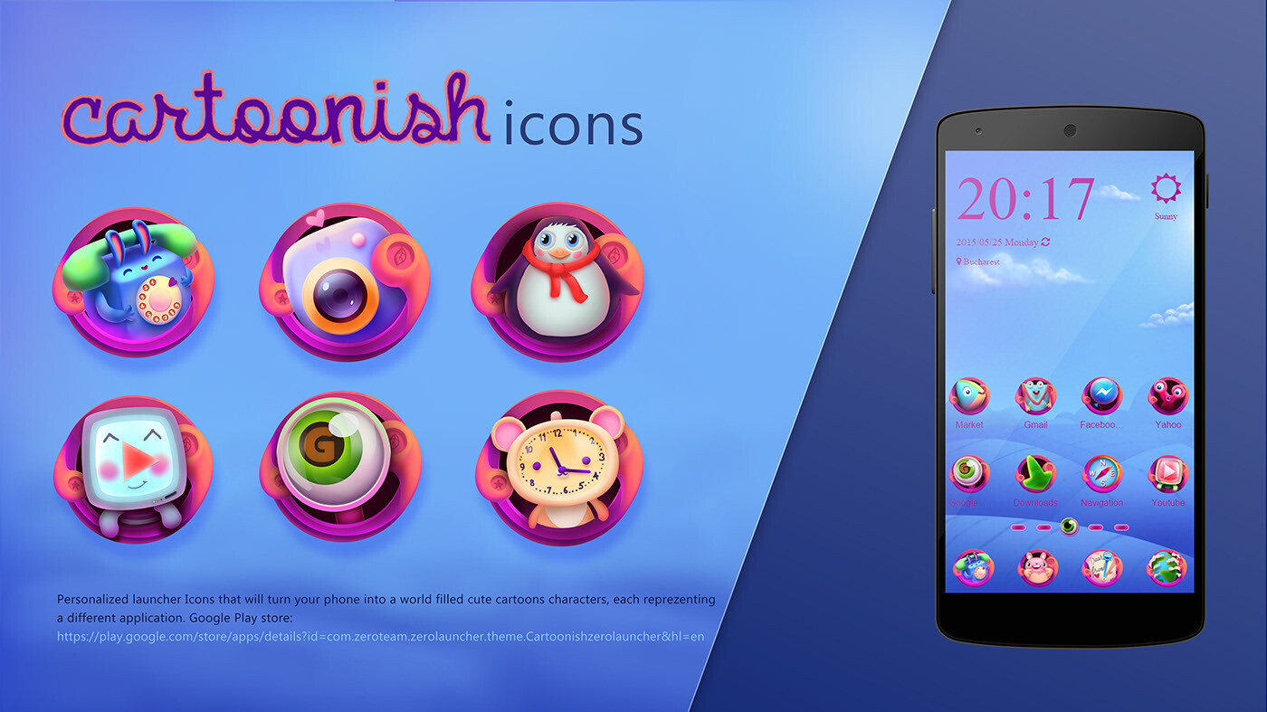 ArtStation - Cute icon design