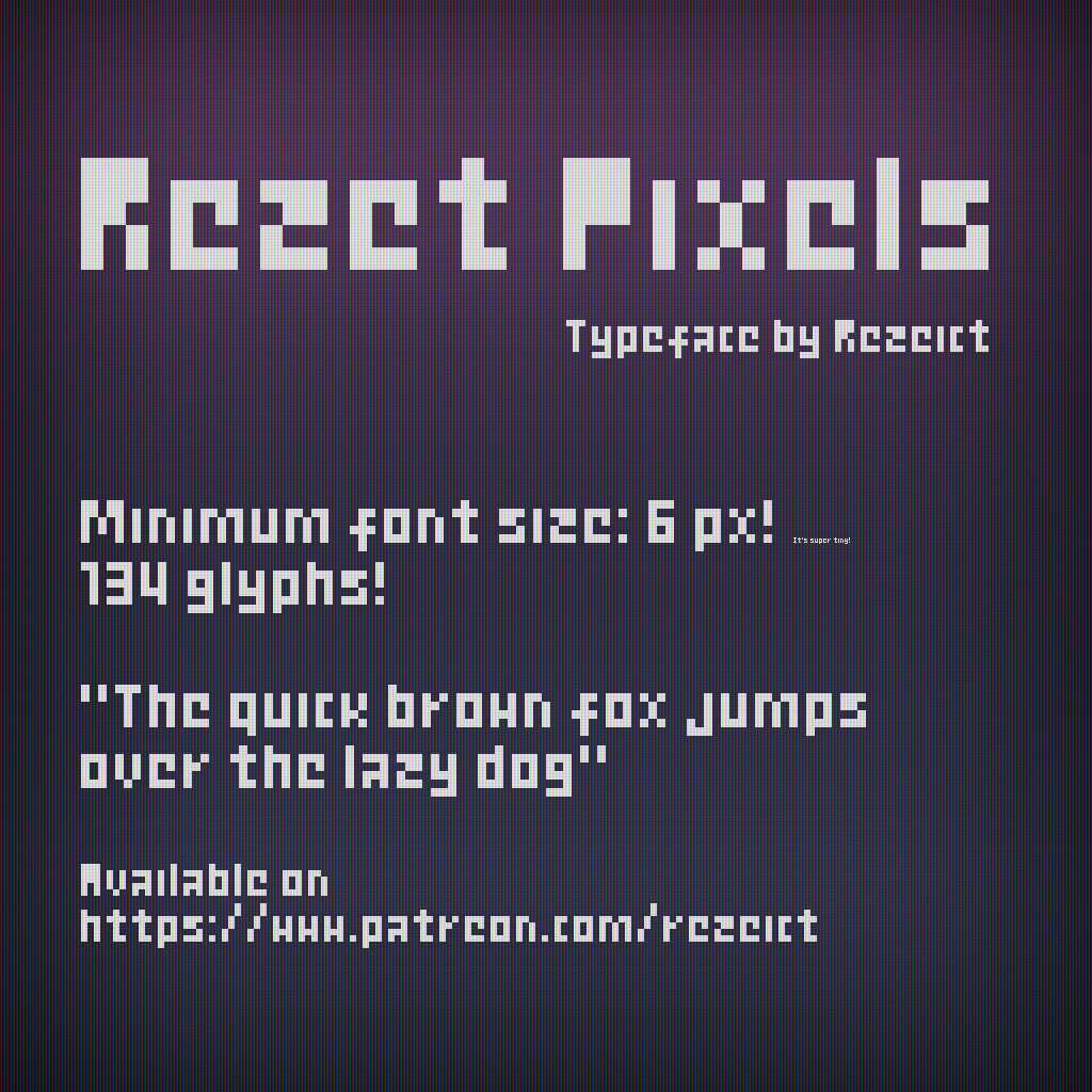 ArtStation - Rezet Pixels typeface