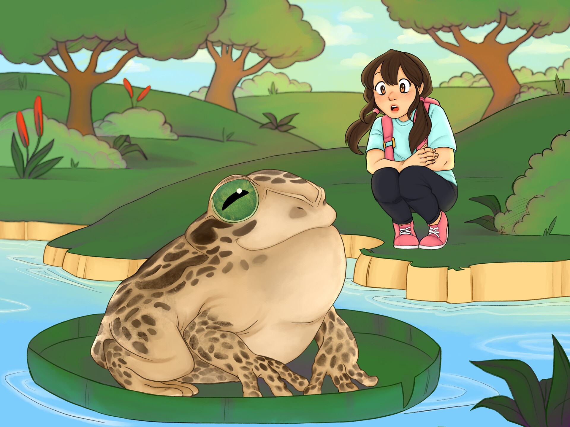 Frog Eats Girl