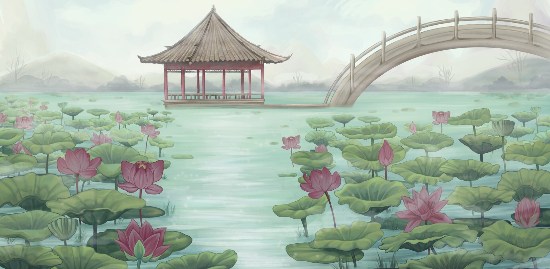 ArtStation - Lotus Lake