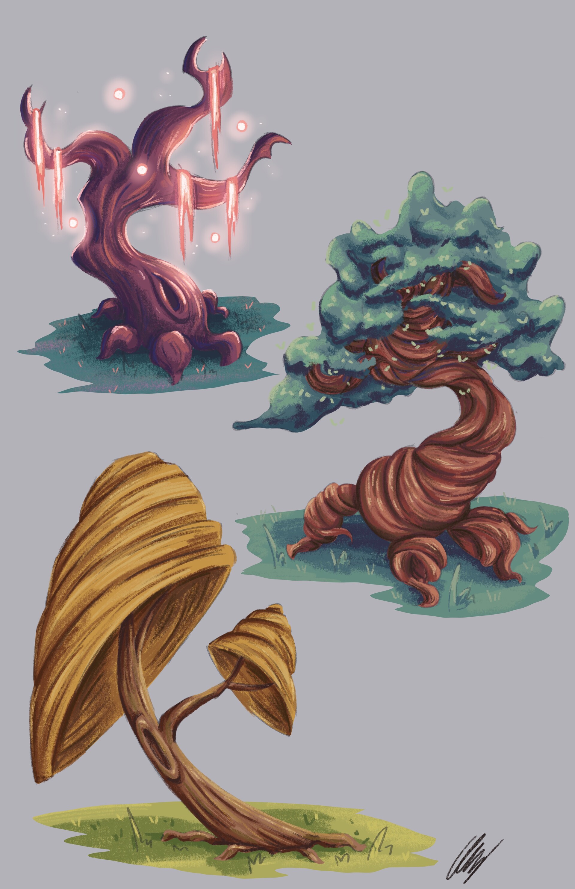 ArtStation - Tree designs