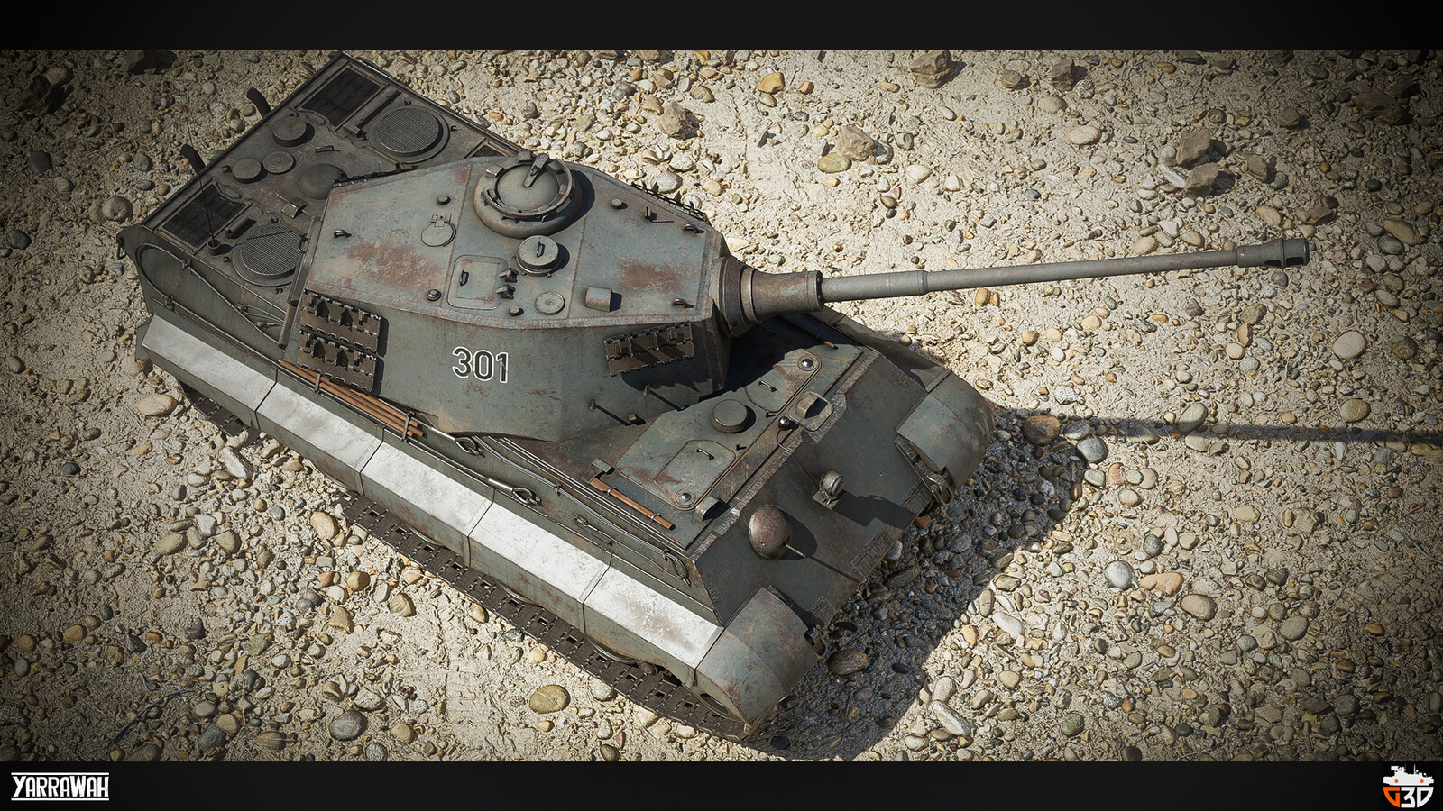 Yarrawah Interactive - WW2 Tank - Tiger 2 - Unreal Engine