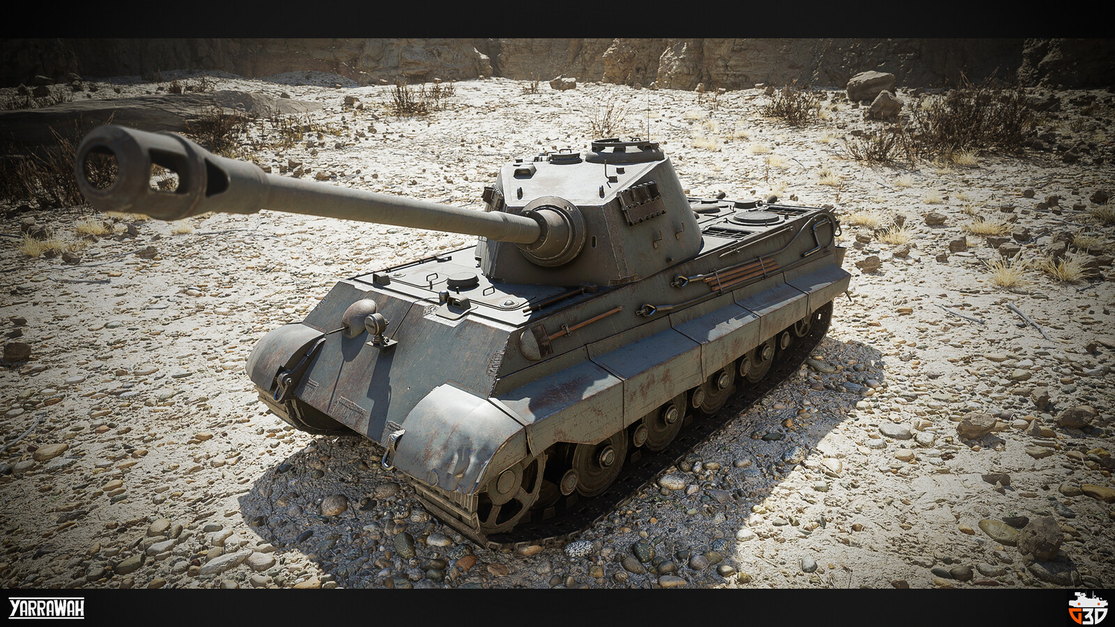 Yarrawah Interactive - WW2 Tank - Tiger 2 - Unreal Engine