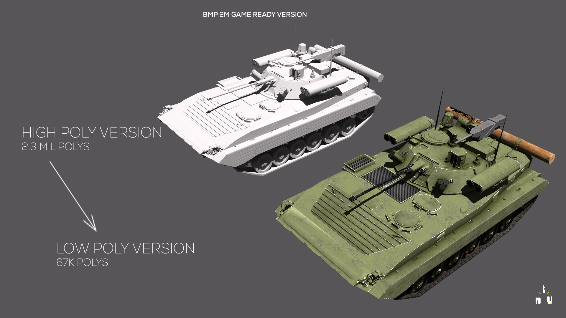 TNVisual - Game Ready BMP 2M 3D Model