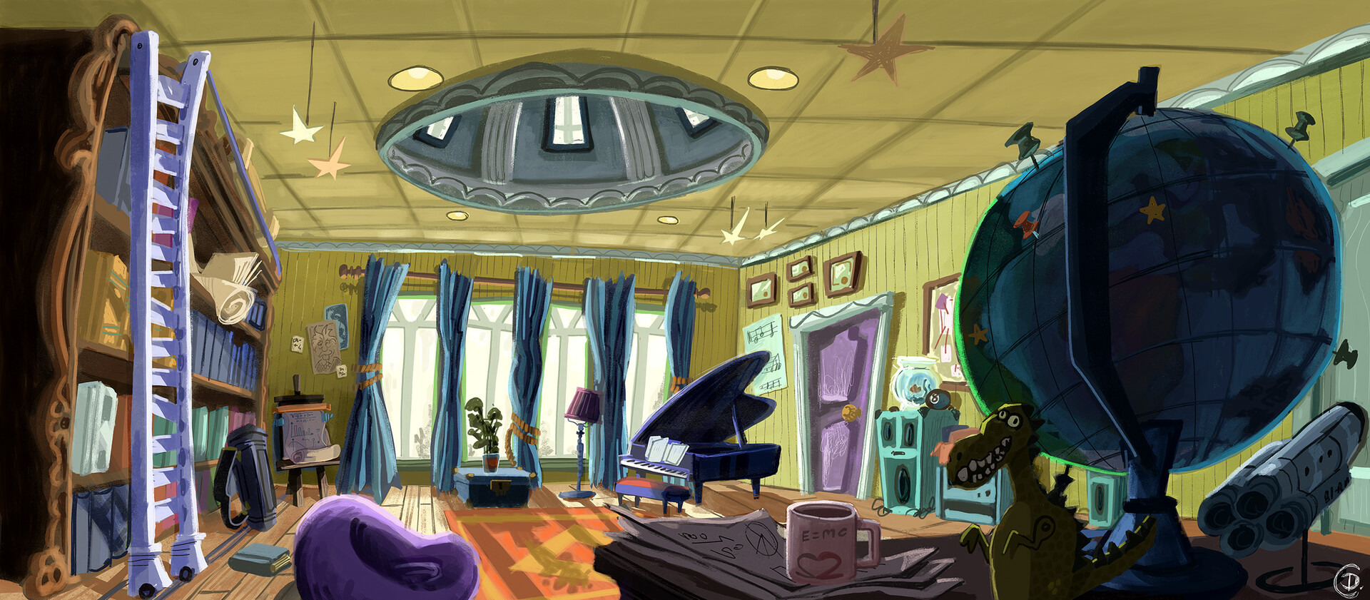 ArtStation - small genius room