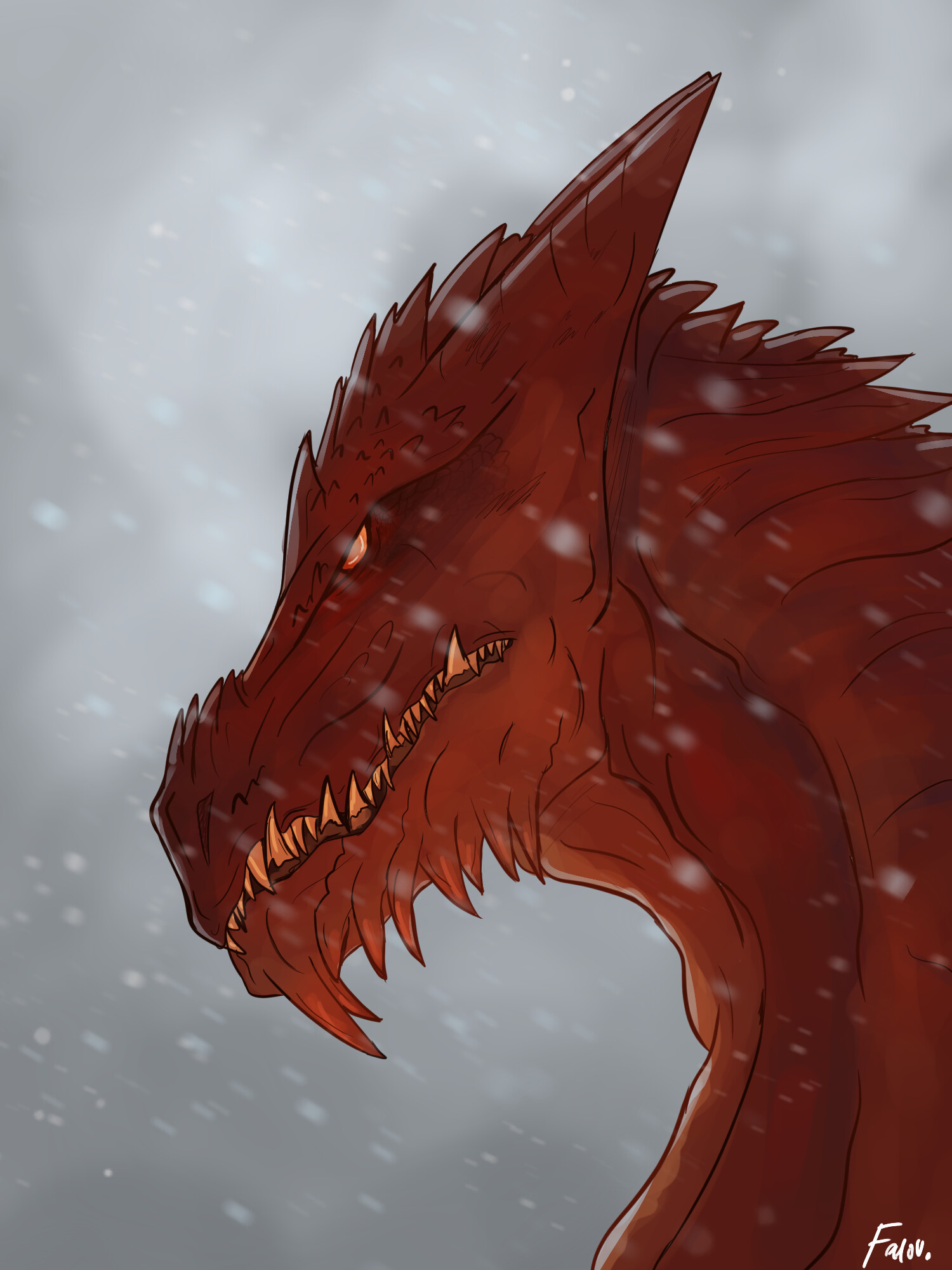 ArtStation - fire dragon