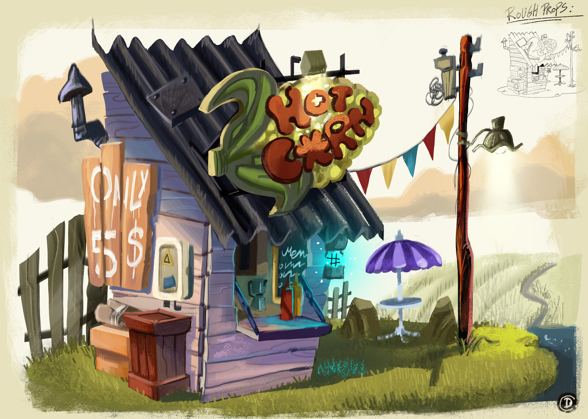 ArtStation - pop corn stand