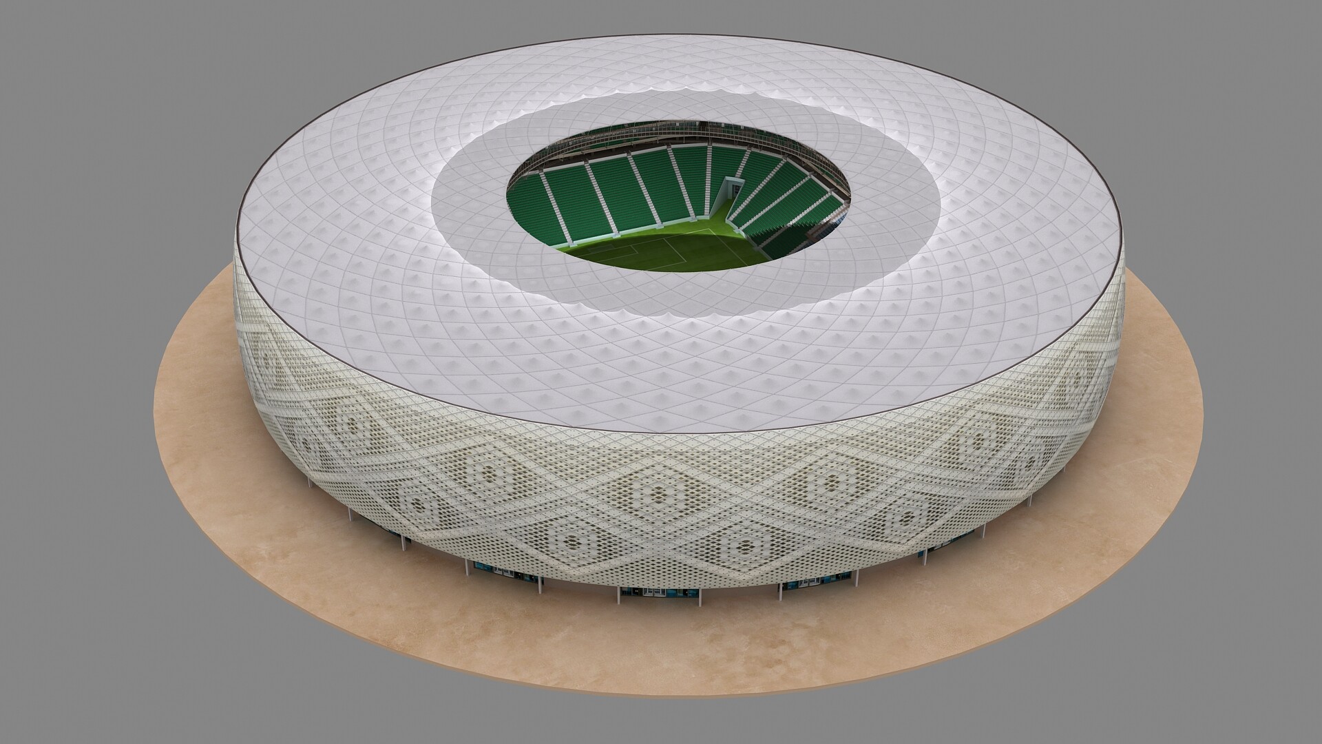 ArtStation - Al Thumama Stadium Qatar 3d Model