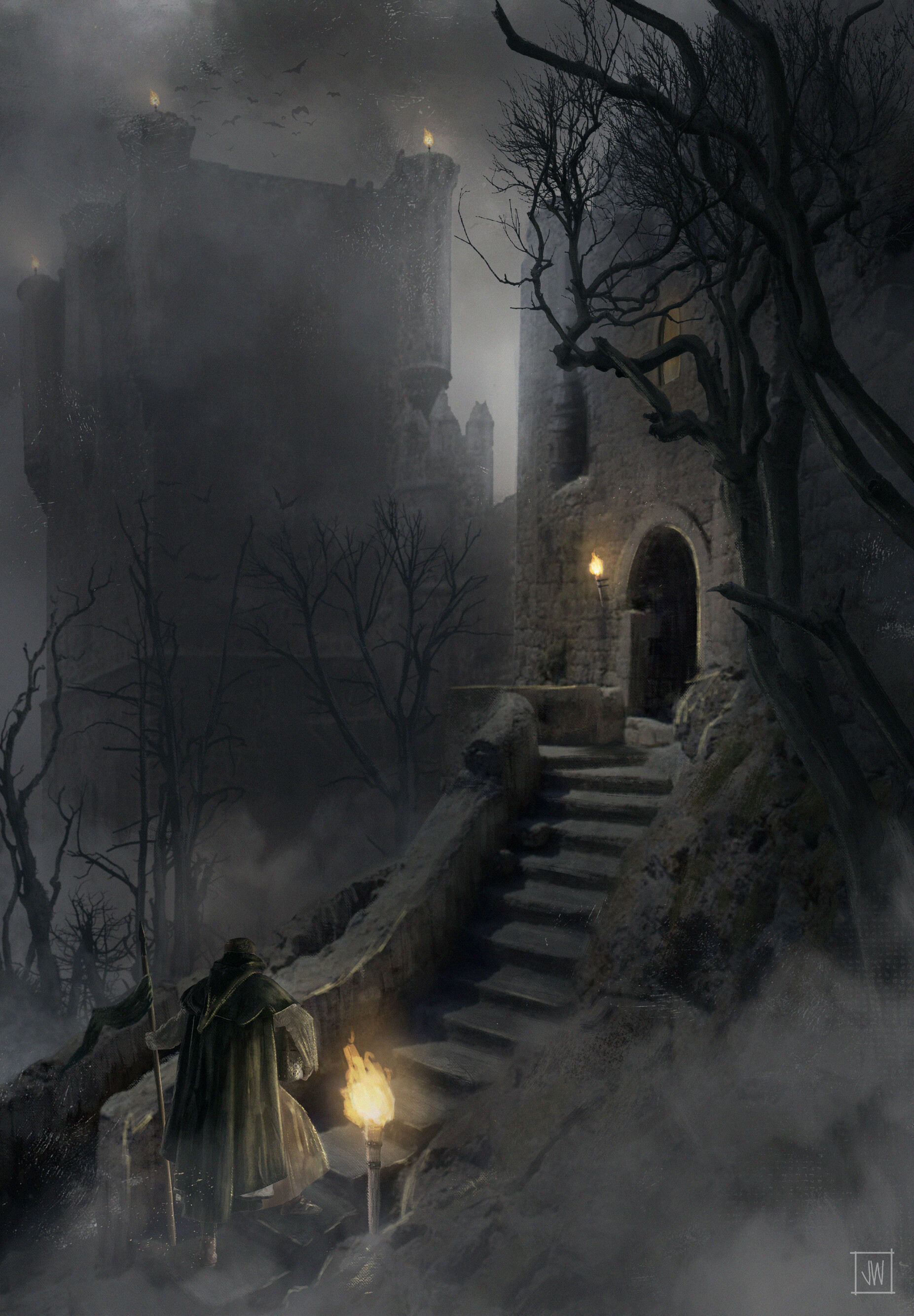 ArtStation - Dark fantasy castle