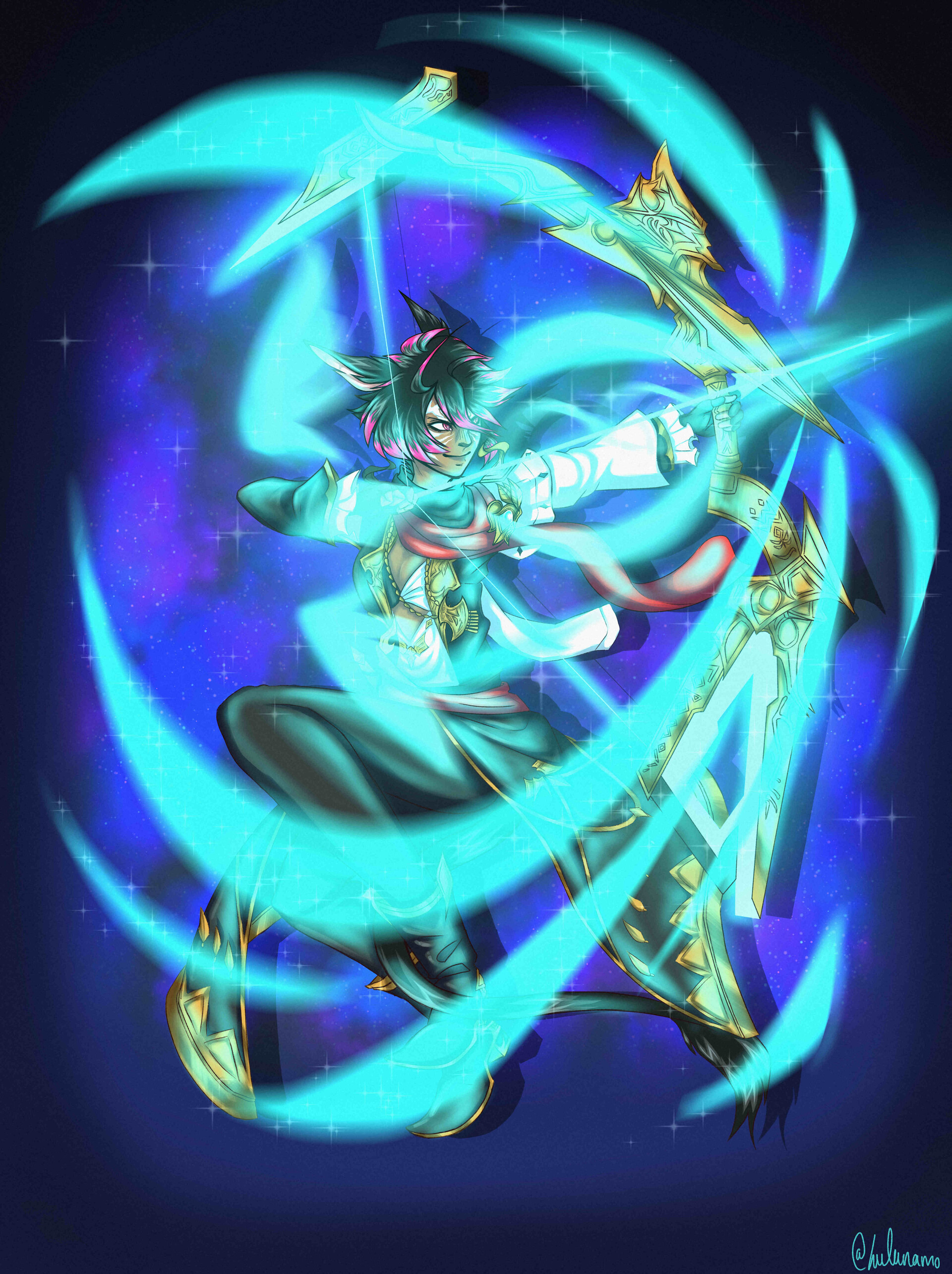 ArtStation - A Warrior of Light Birthday