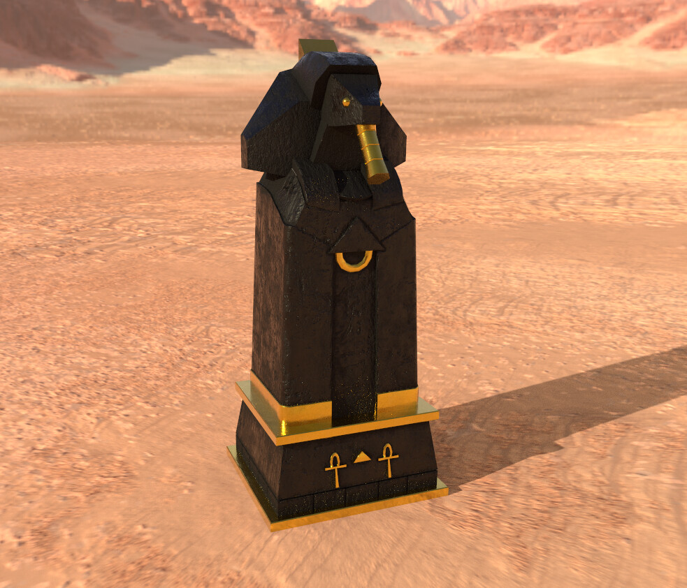 ArtStation - Egyptian statue