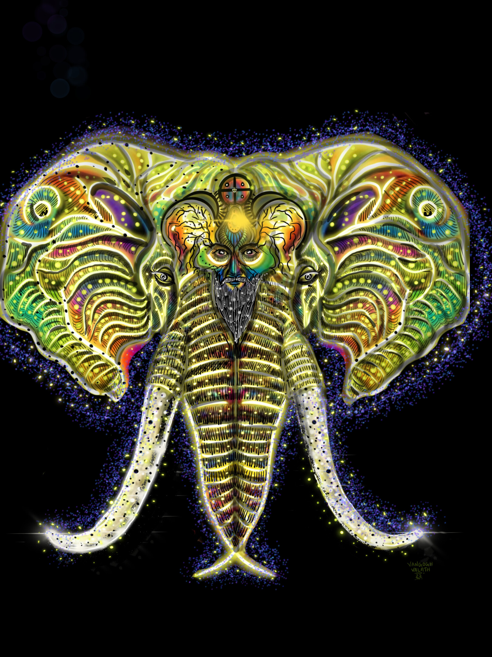Trippy Elephant Backgrounds