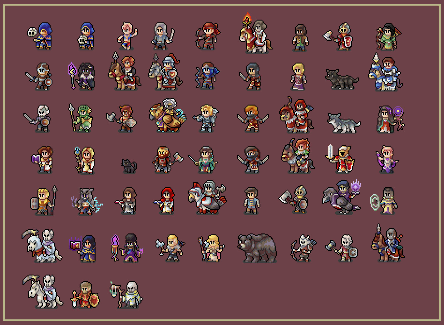 ArtStation - Walking With the Living I & II Pixel Art Assets
