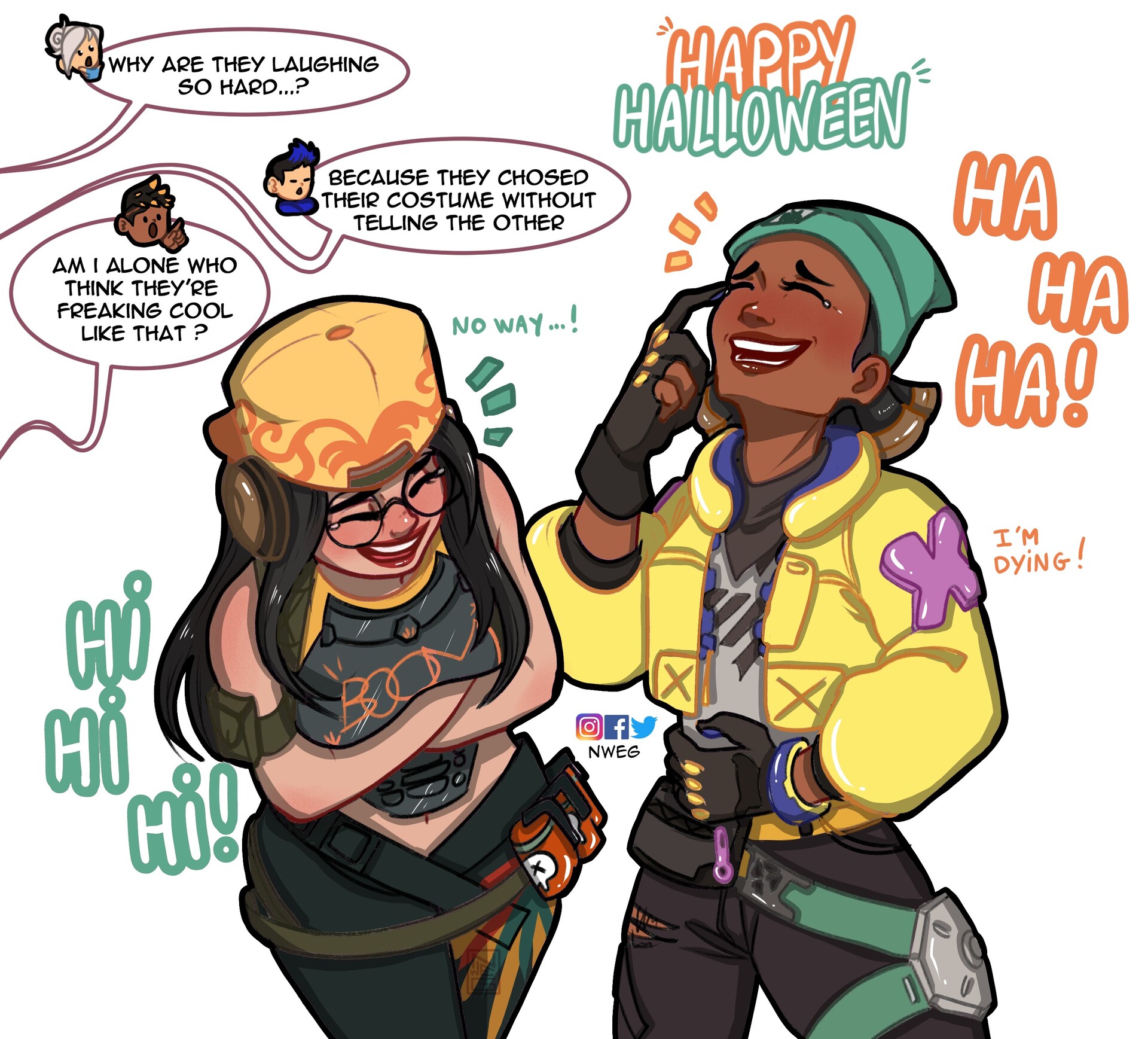 ArtStation - Killjoy and Raze (nanobomb)