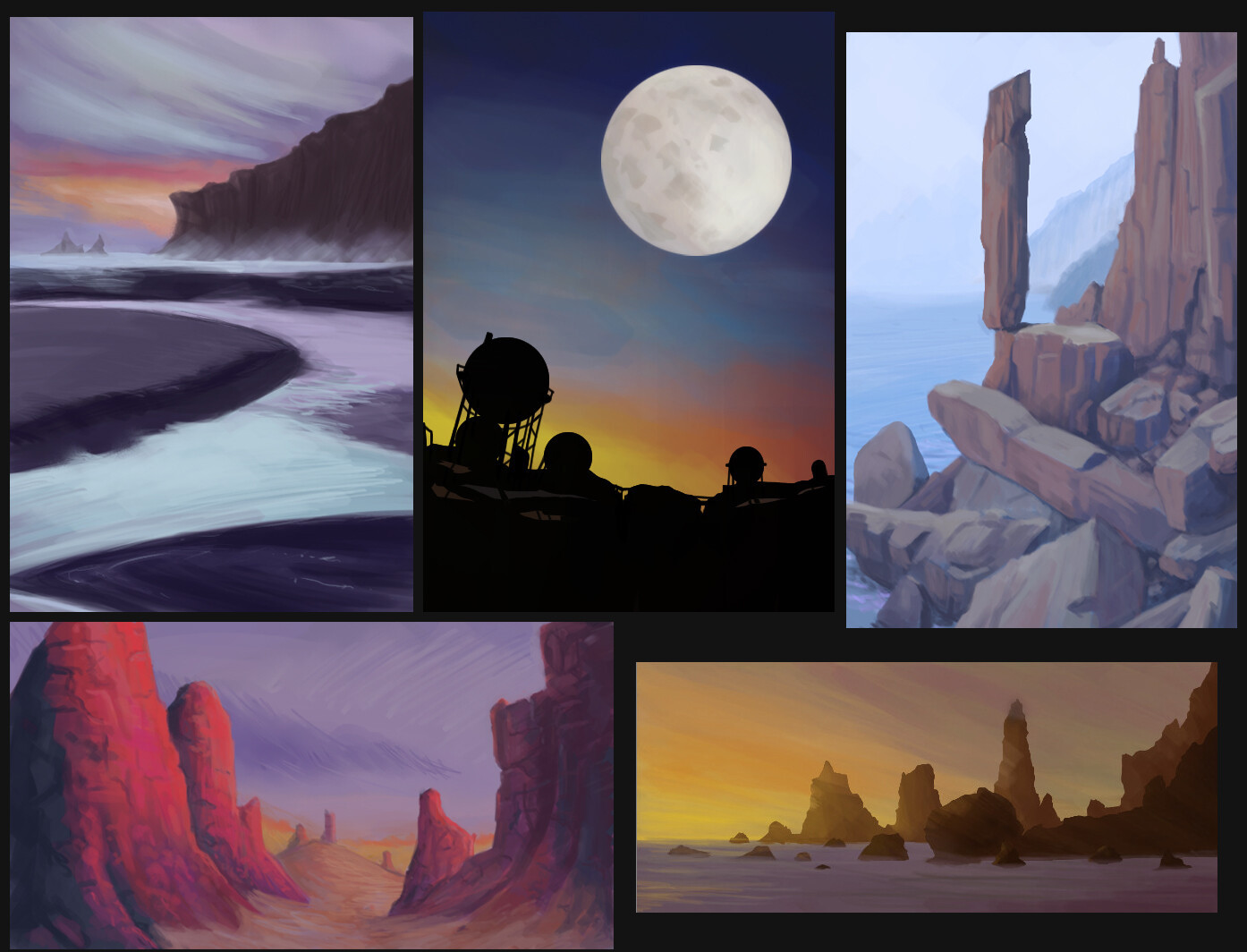 ArtStation - Landscape Thumbnails #5