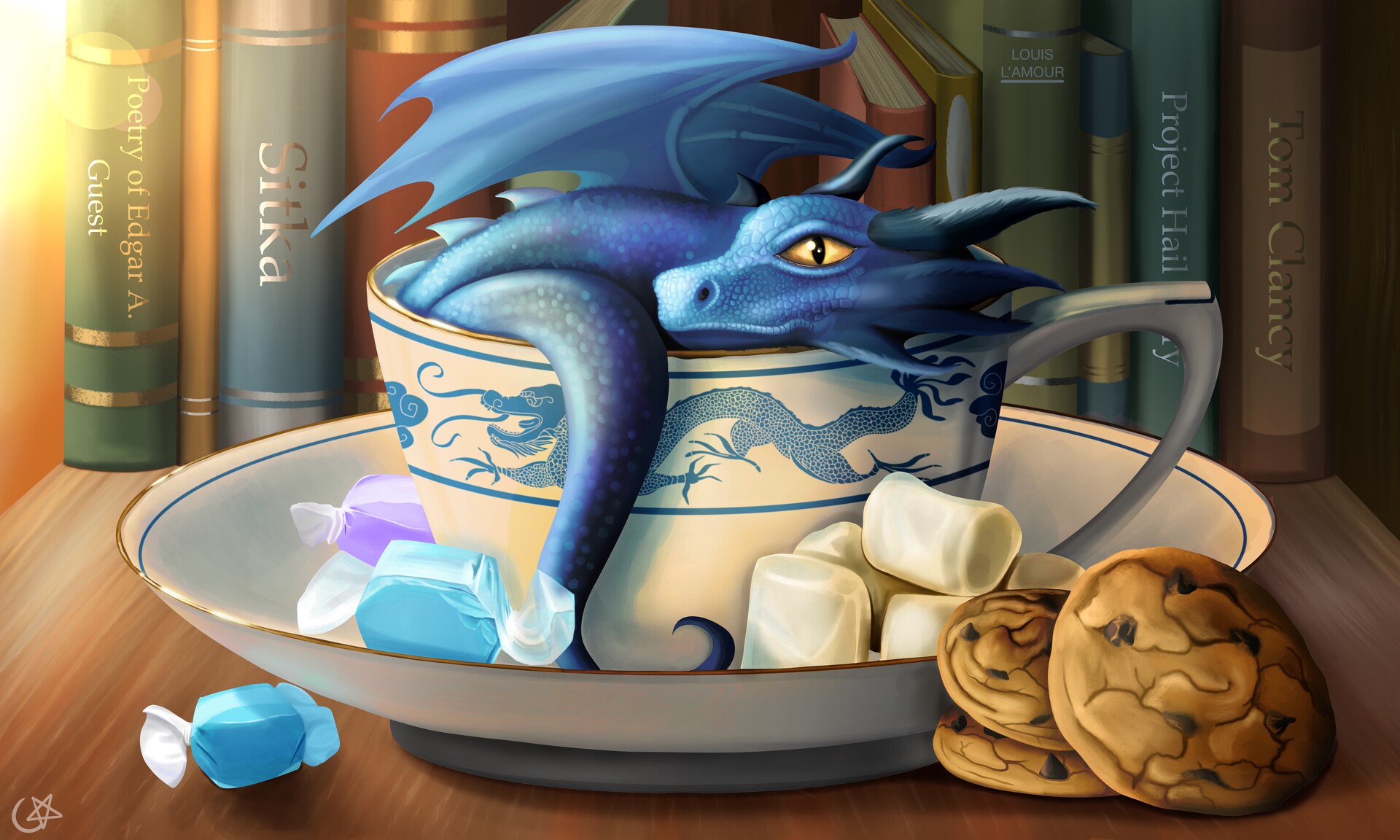 ArtStation - Dragon in a Teacup