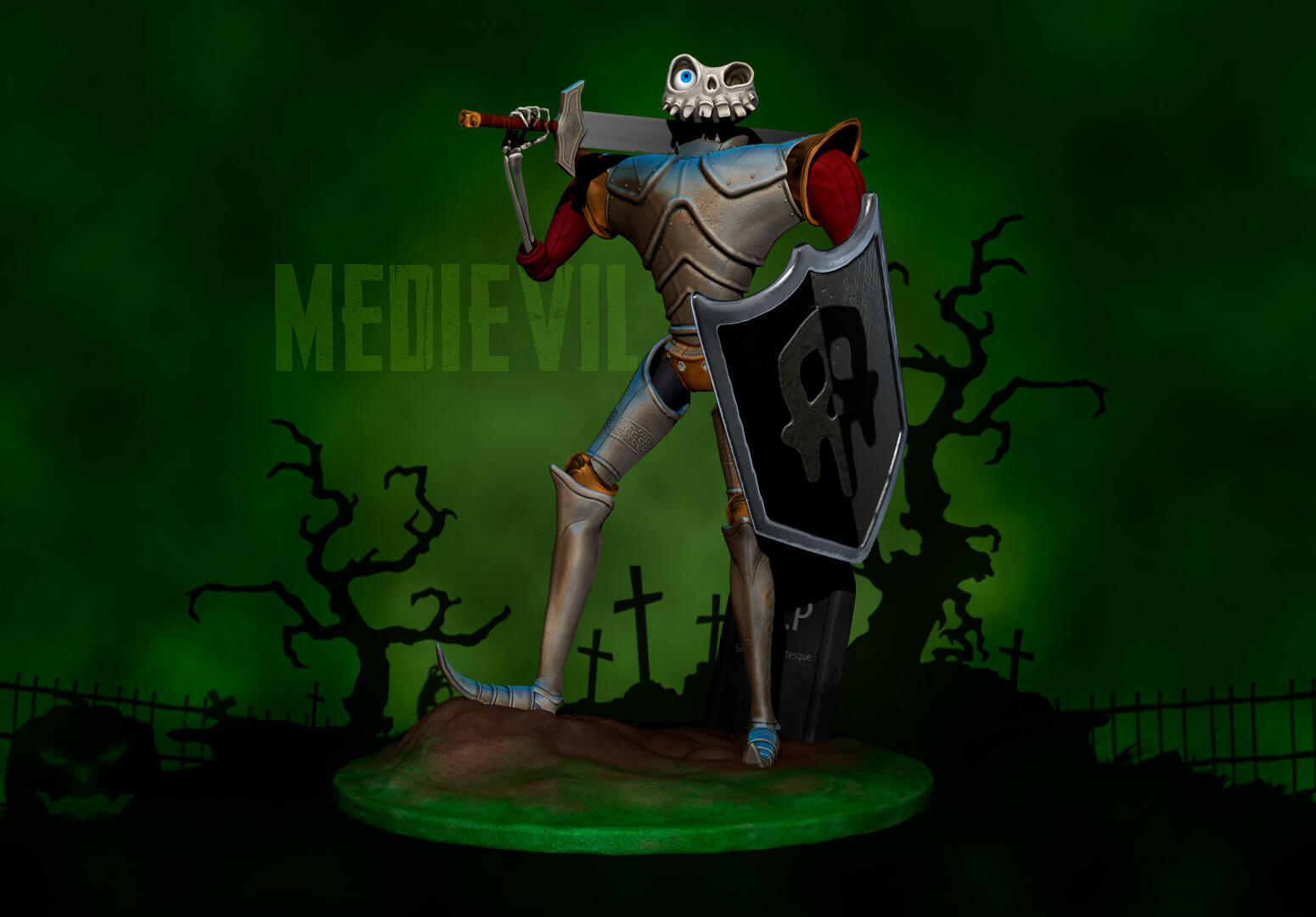 ArtStation - Sir Daniel Fortesque (MEDIEVIL)