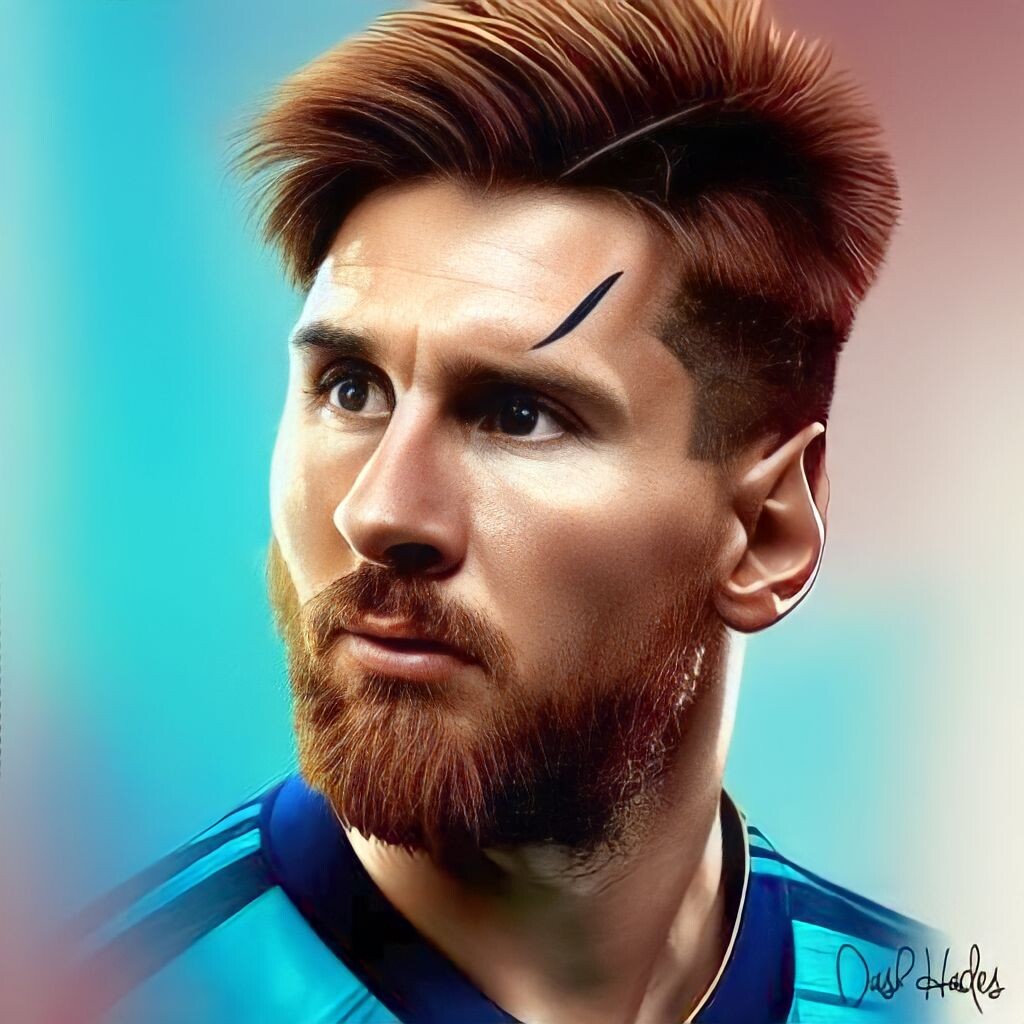 ArtStation - A digital art of Lionel Messi
