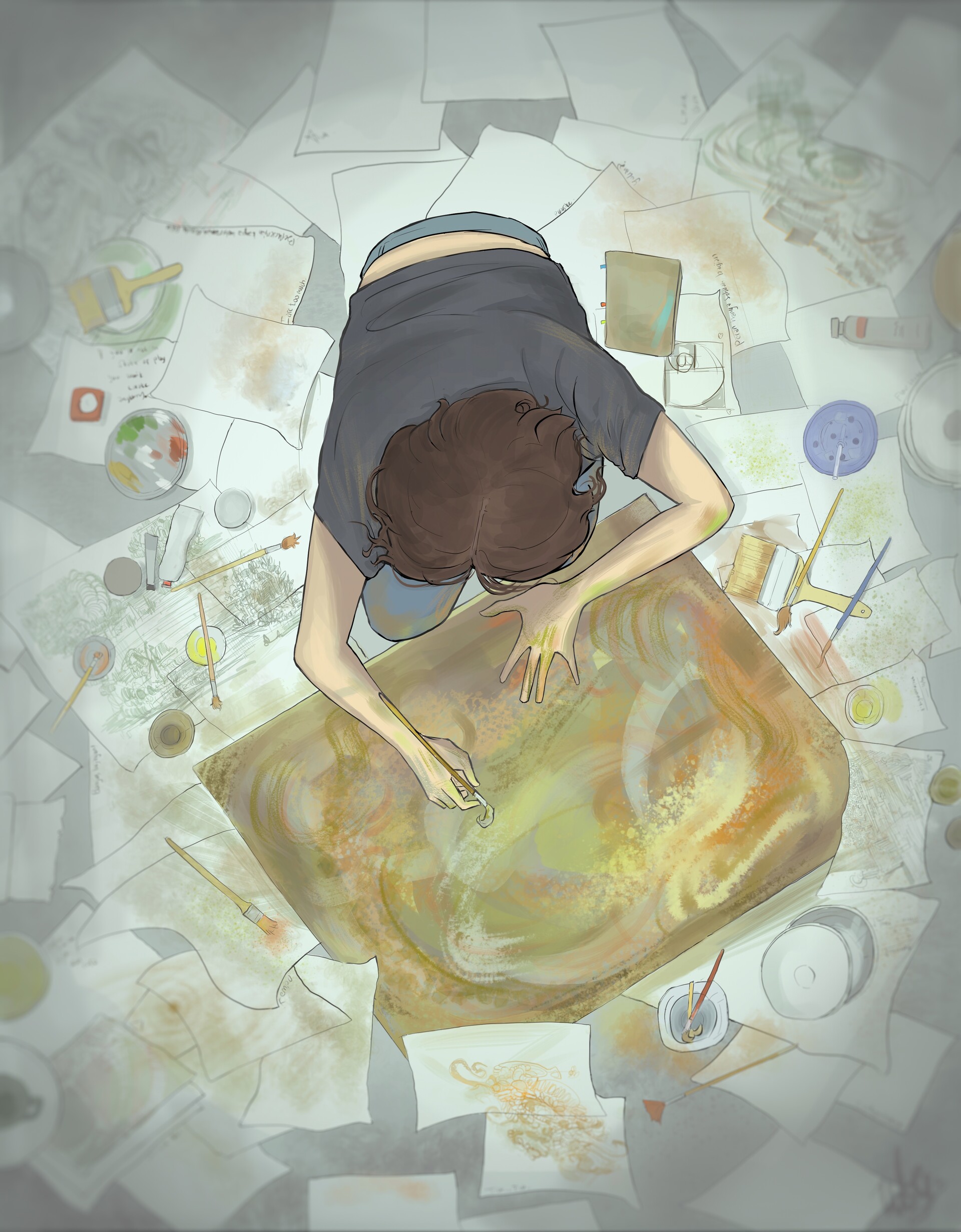 ArtStation - Painter Who Paint Random Book - V