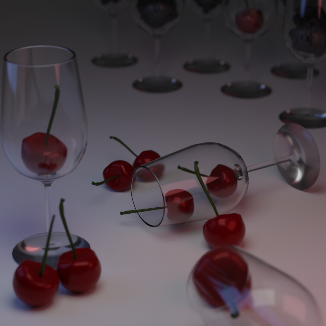 ArtStation - Cherries & Glasses