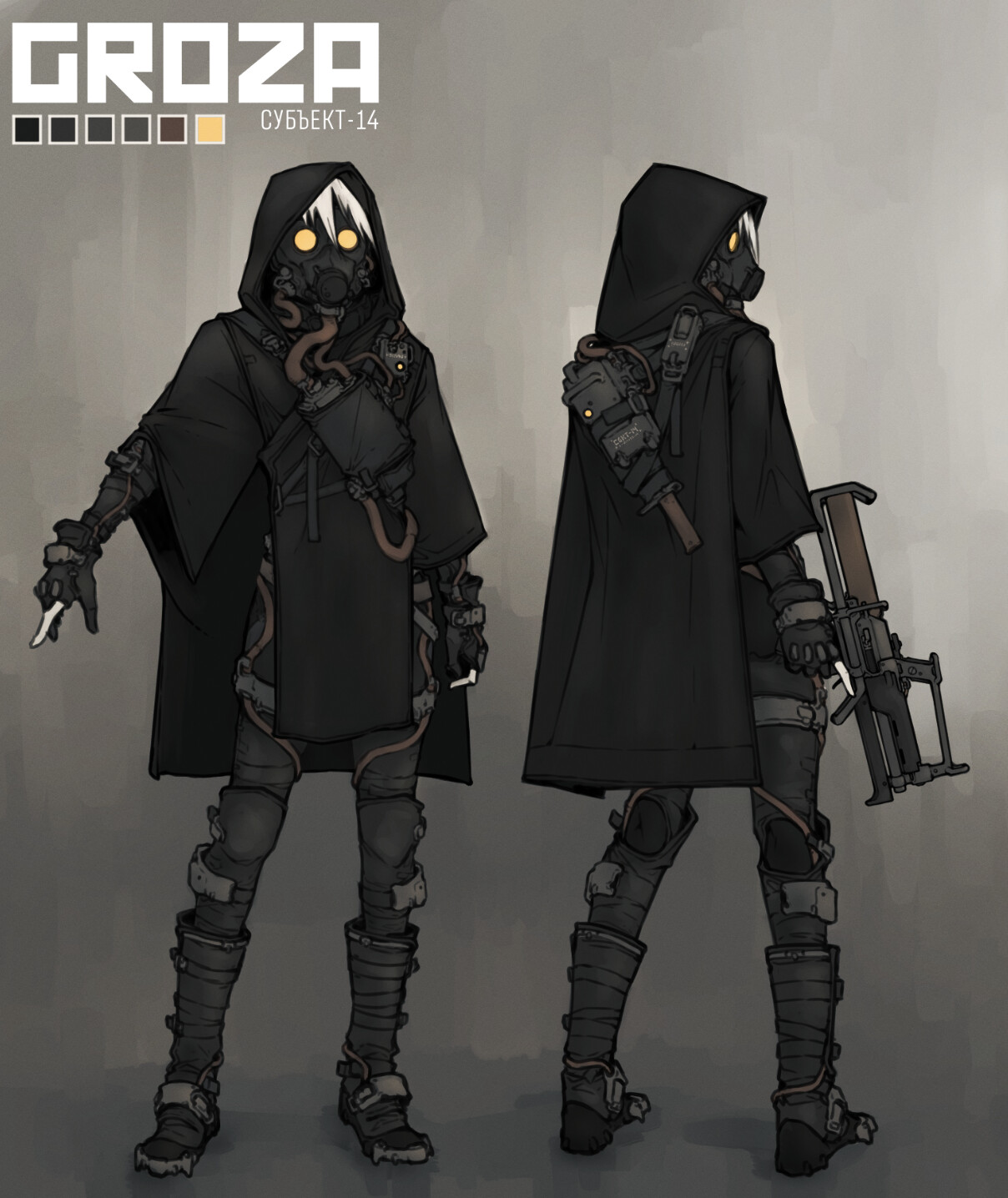 ArtStation - GROZA | Character Sheet [personal project]