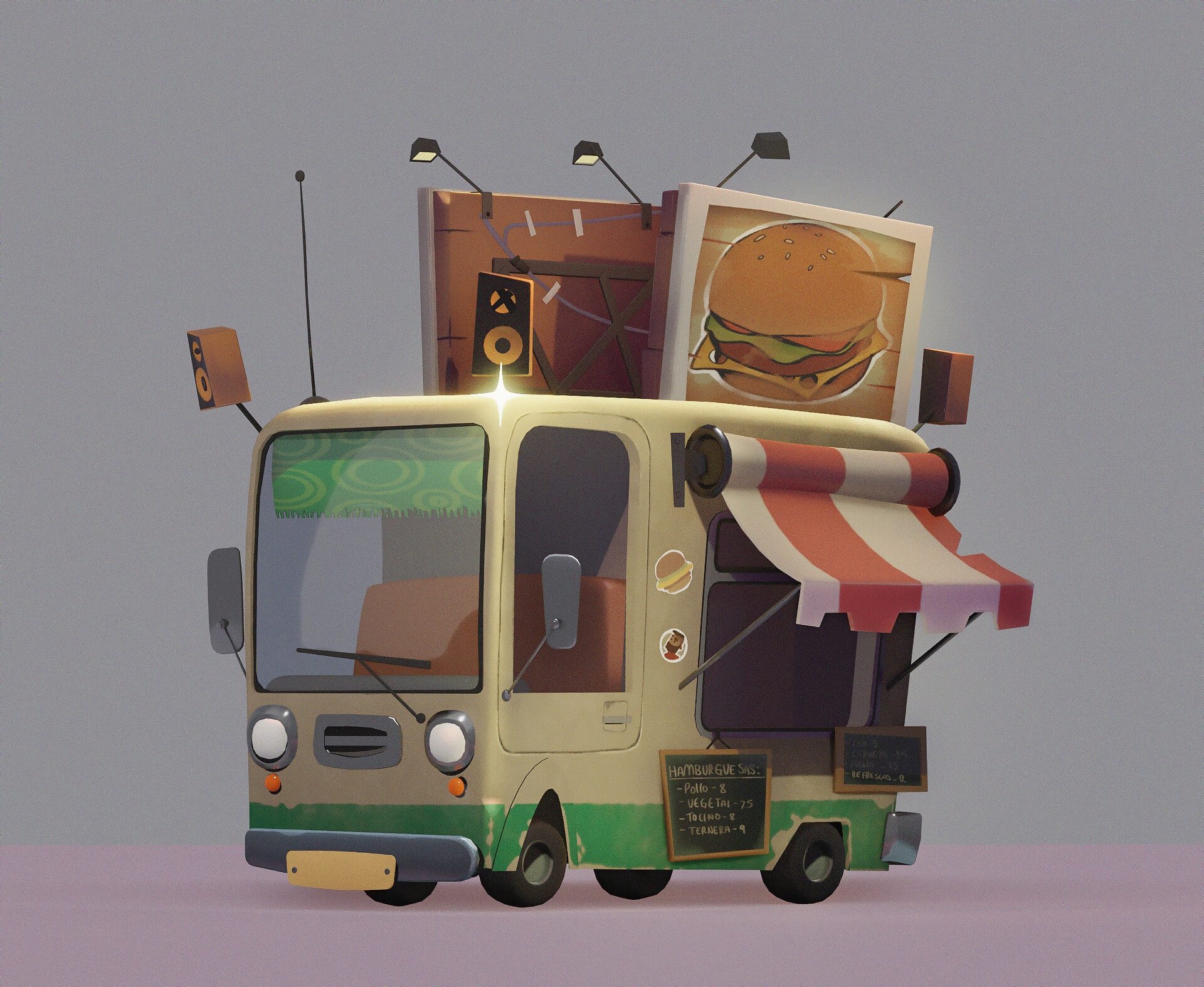 ArtStation - Burger Truck