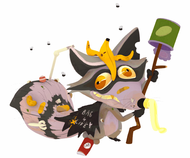 ArtStation - Trash Raccoon