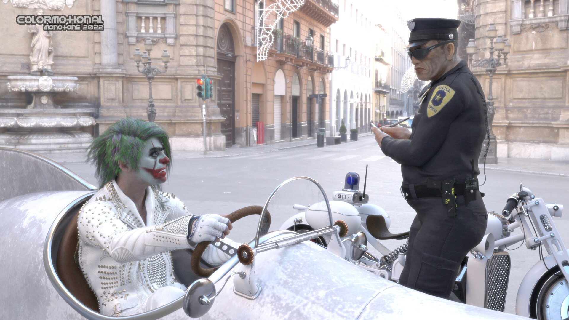 ColorMotional - Clown and the police