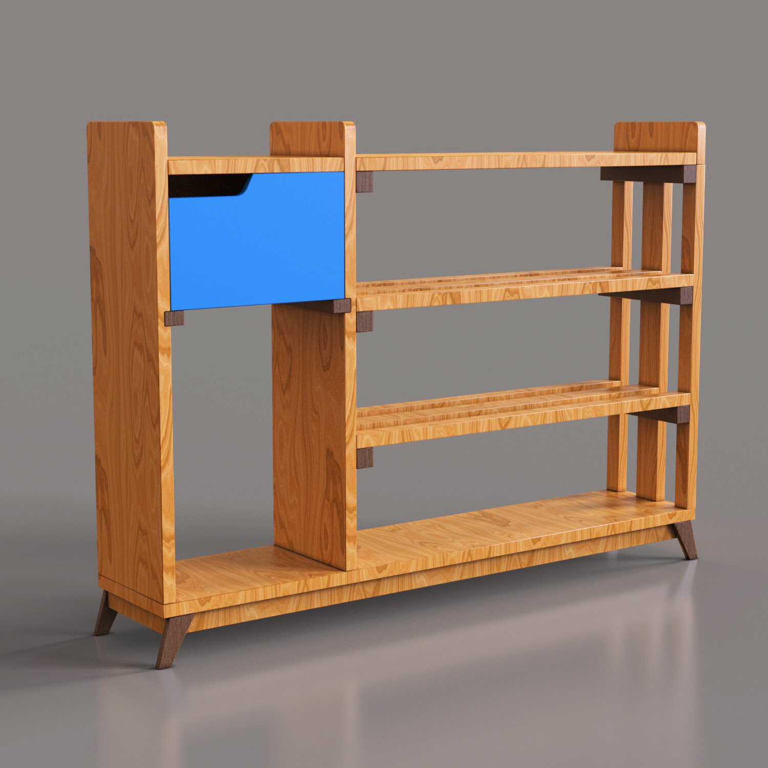 ArtStation - Wooden Shoe Rack Assembly