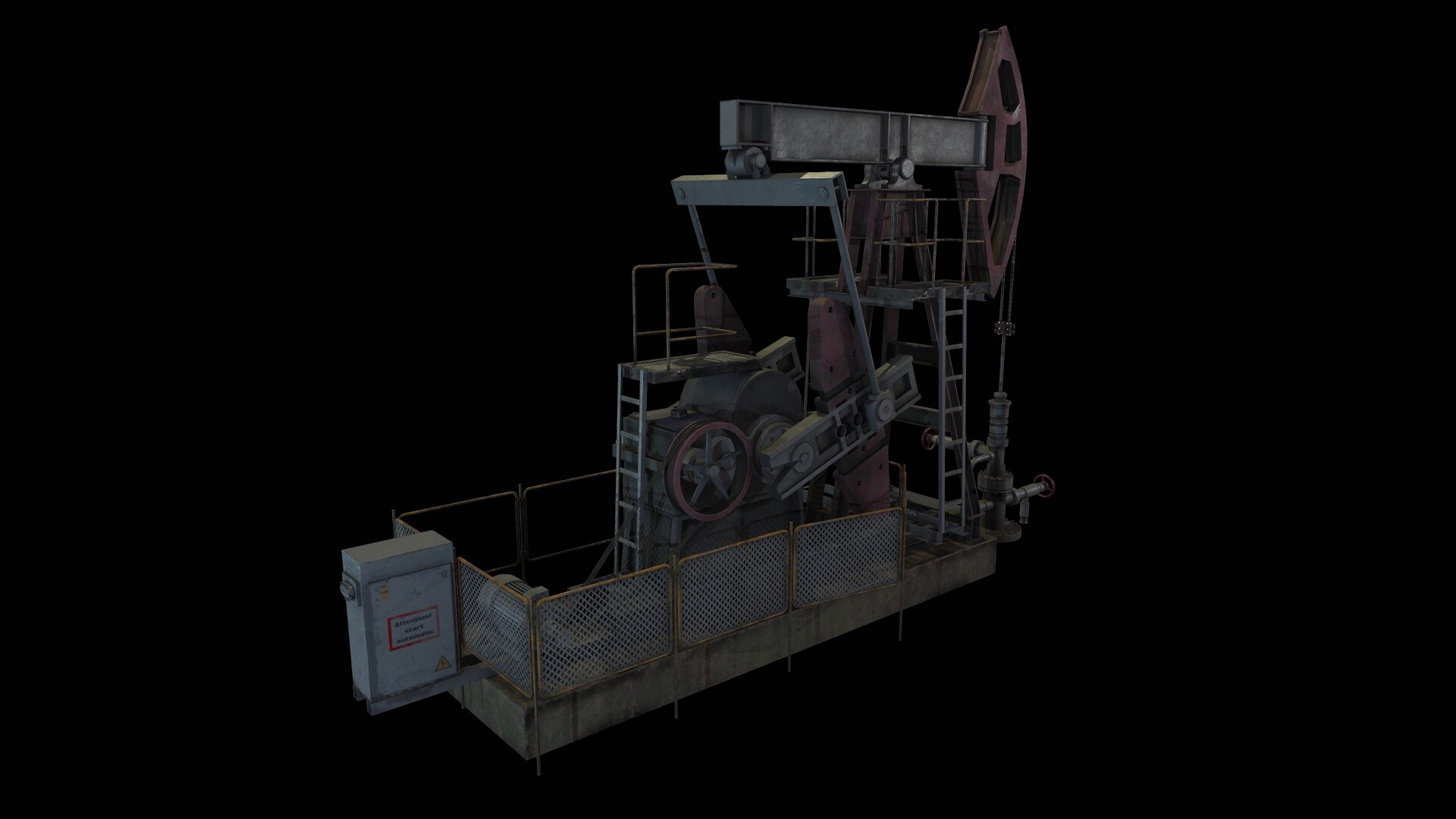 ArtStation - Oil Pumping Unit