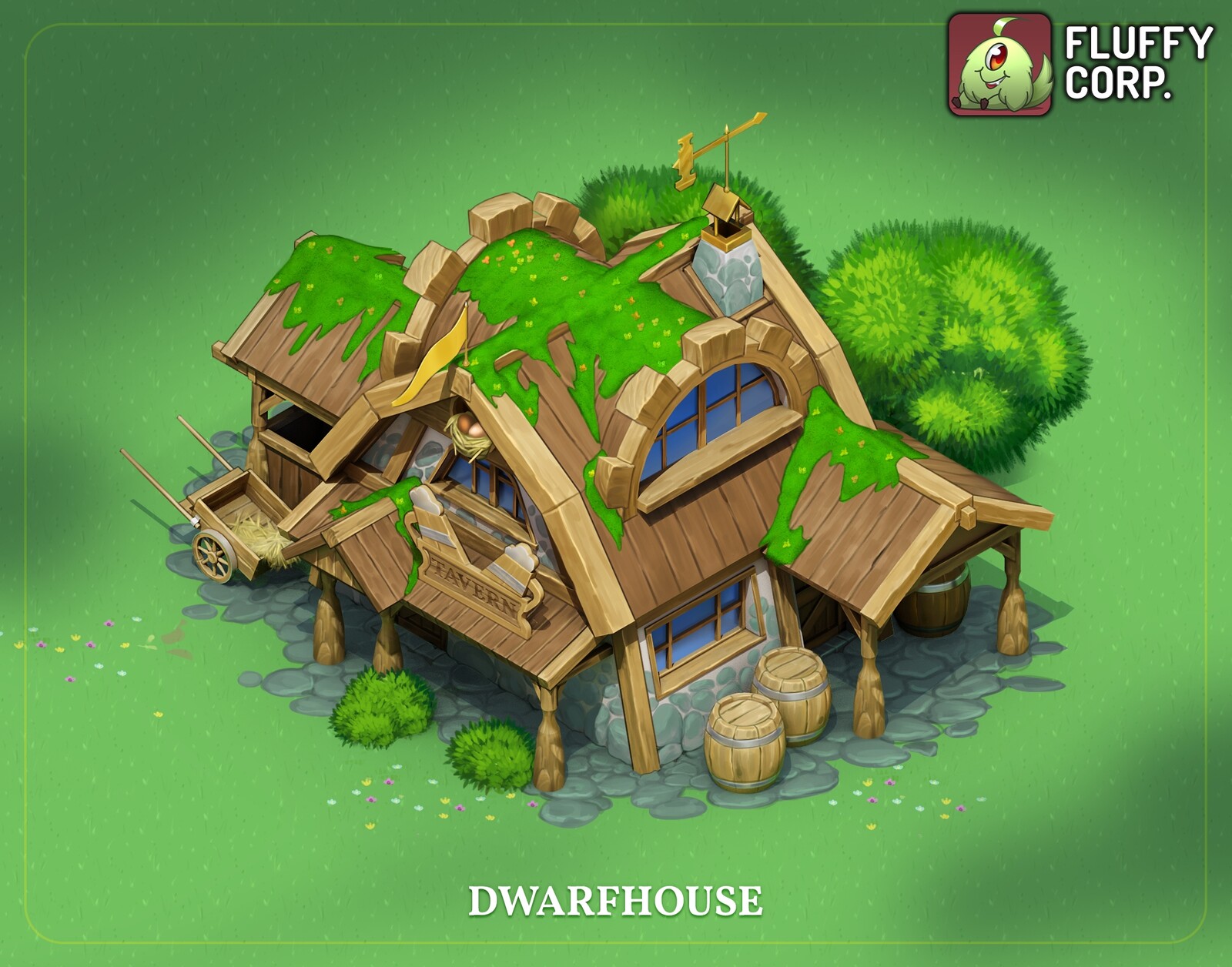 Fluffy corp - Elf and dwarf houses