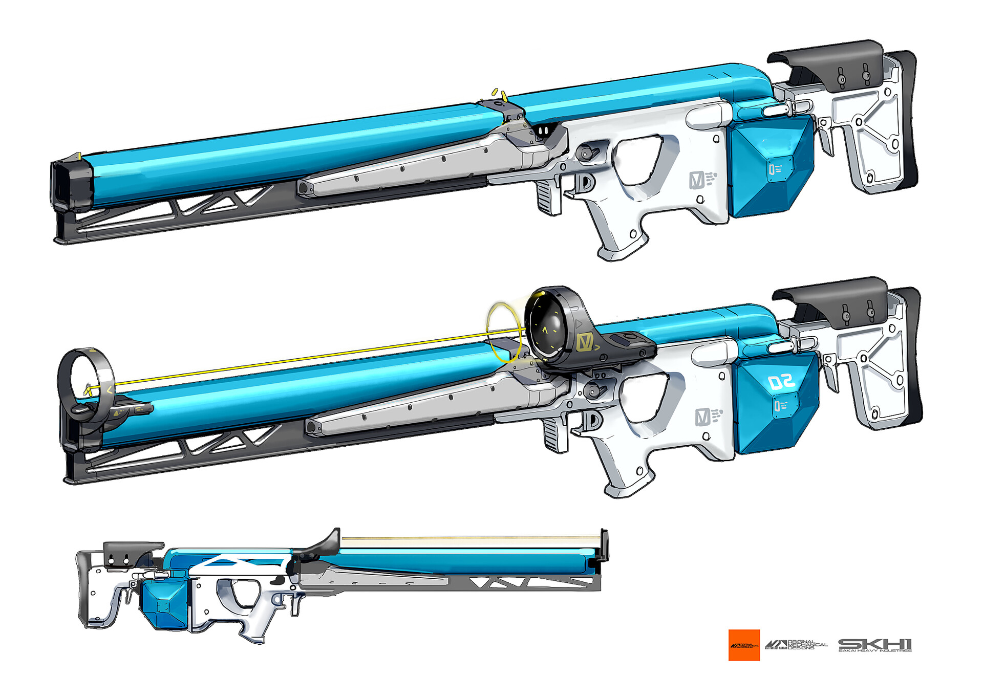ArtStation - experimental rifle rough sketch