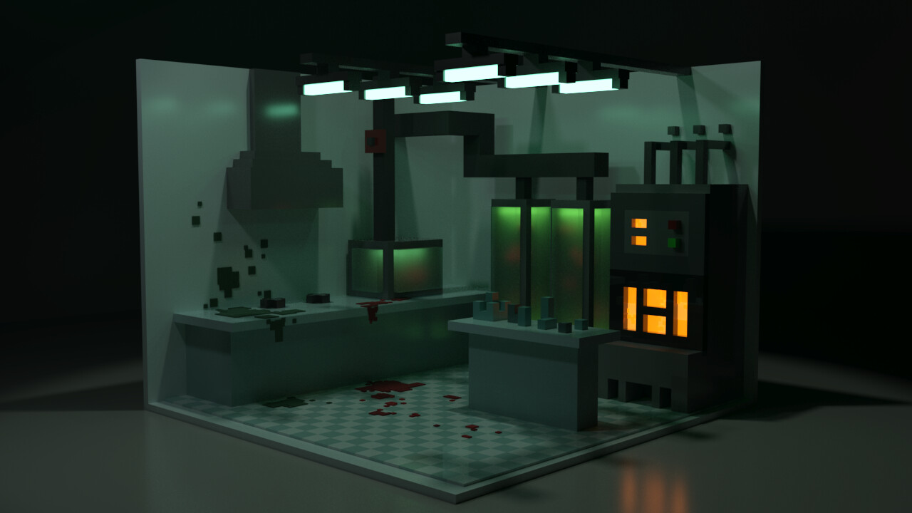 ArtStation - Isometric laboratory