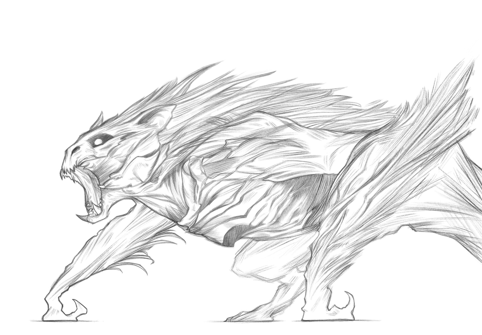 ArtStation - Howler from d&d🦇