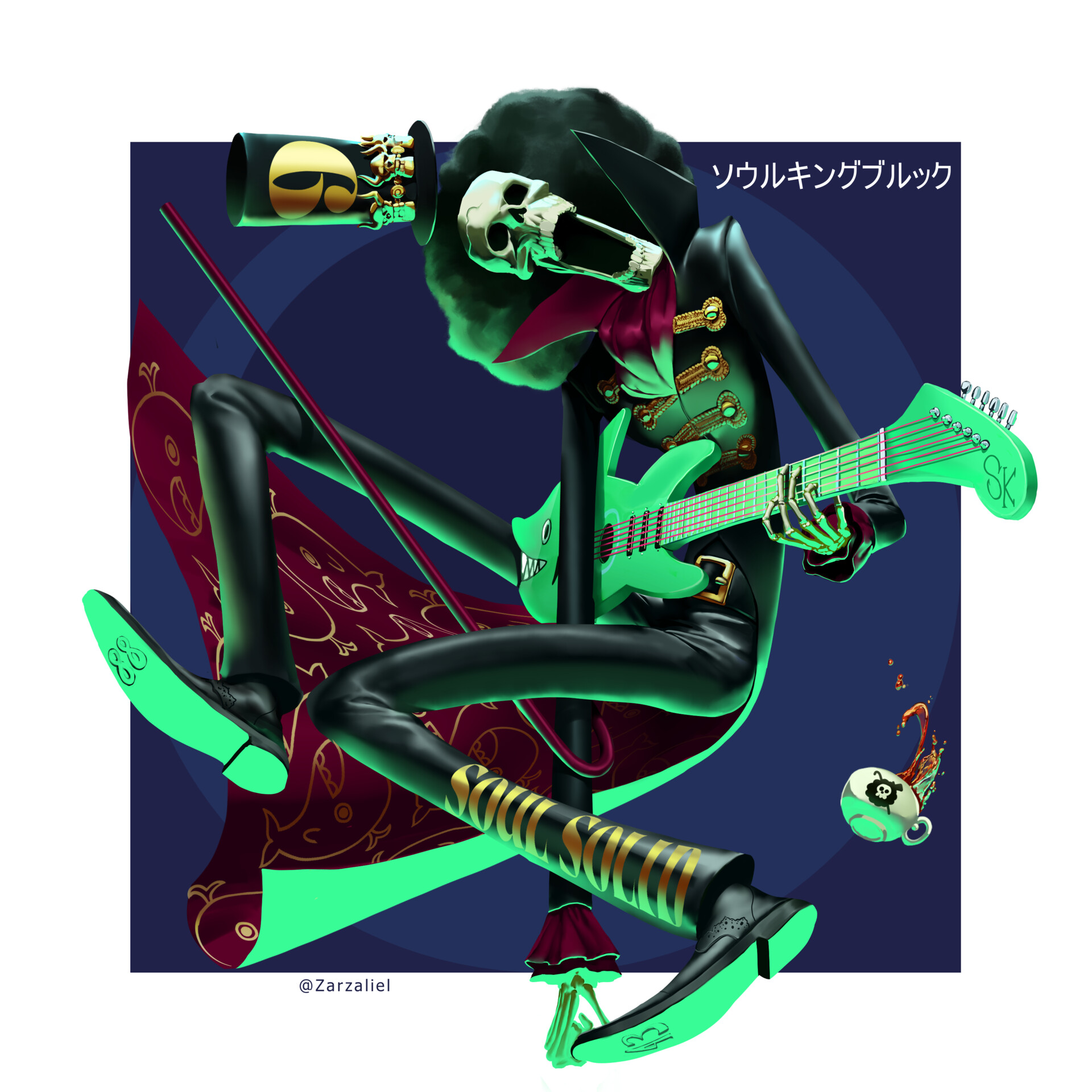 ArtStation - Brook from One Piece