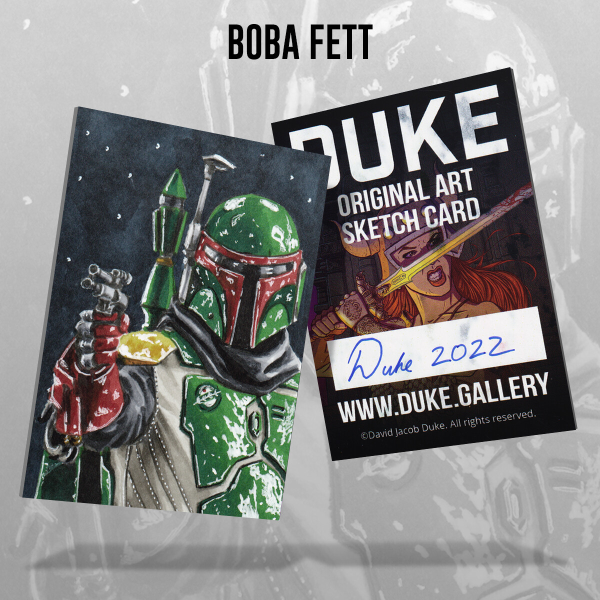 ArtStation - Boba Fett Sketch Card
