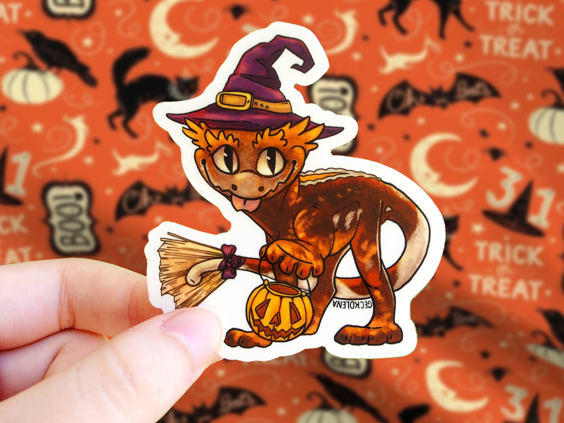 ArtStation - Halloween Crested Gecko