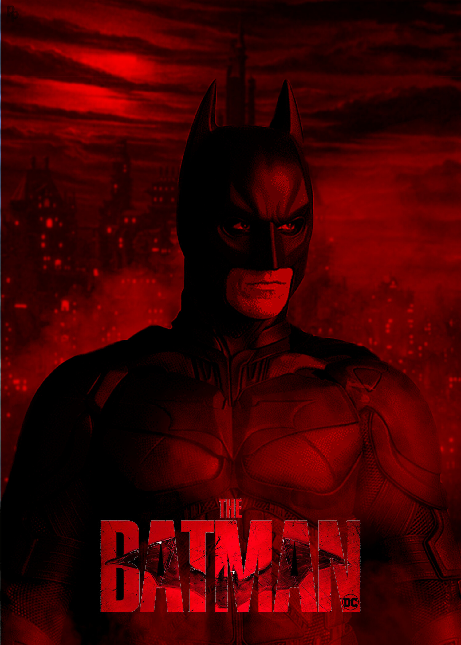 ArtStation - THE BATMAN poster fan art christian bale