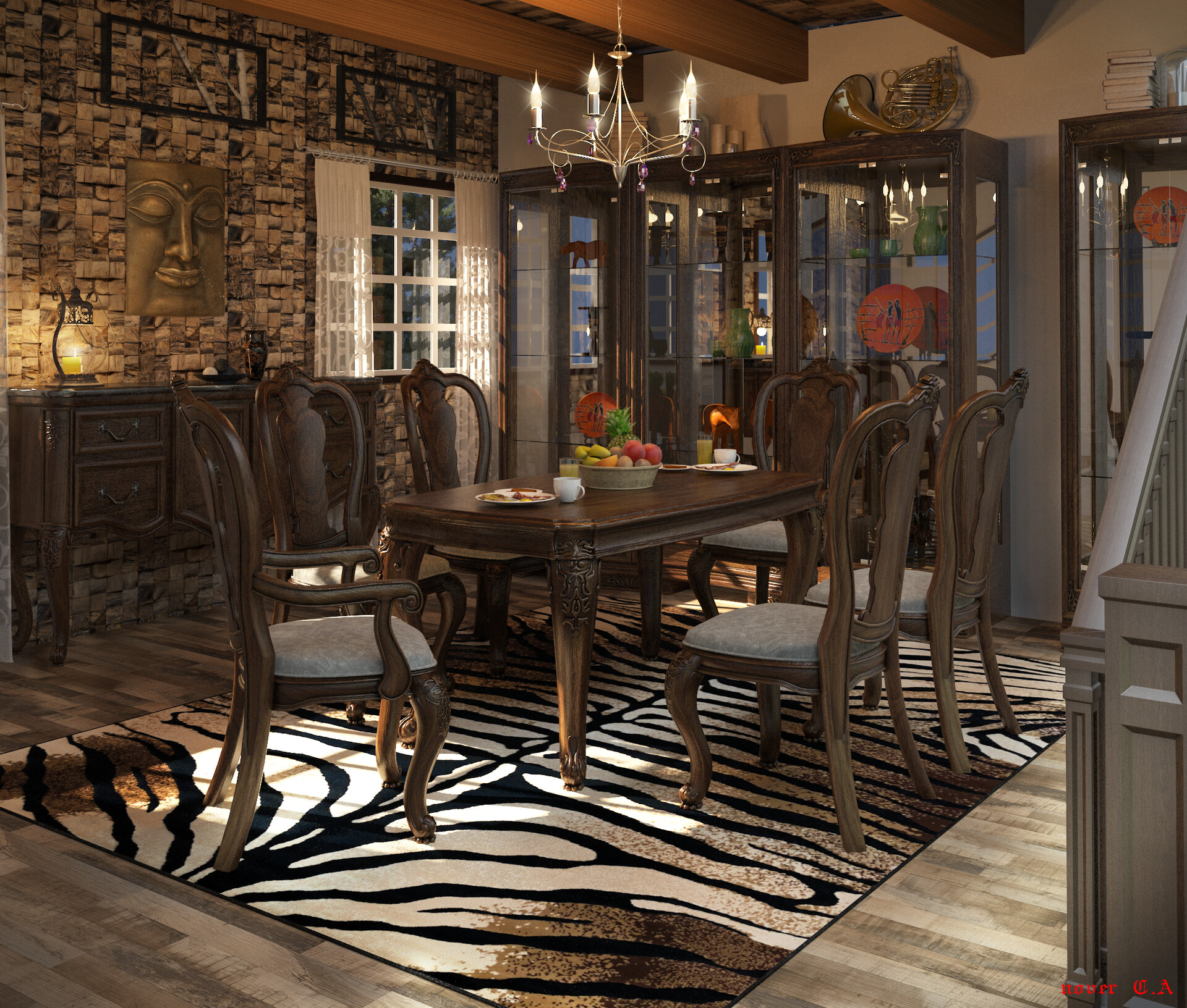 ArtStation - Classic Dining Area