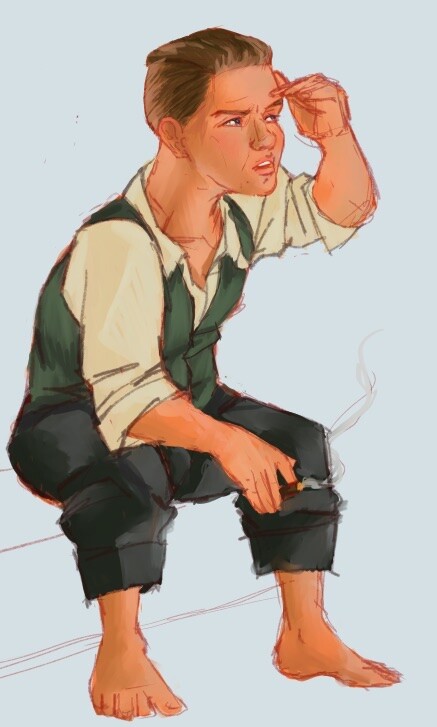 ArtStation - Man with Cigar (little person anatomy study)