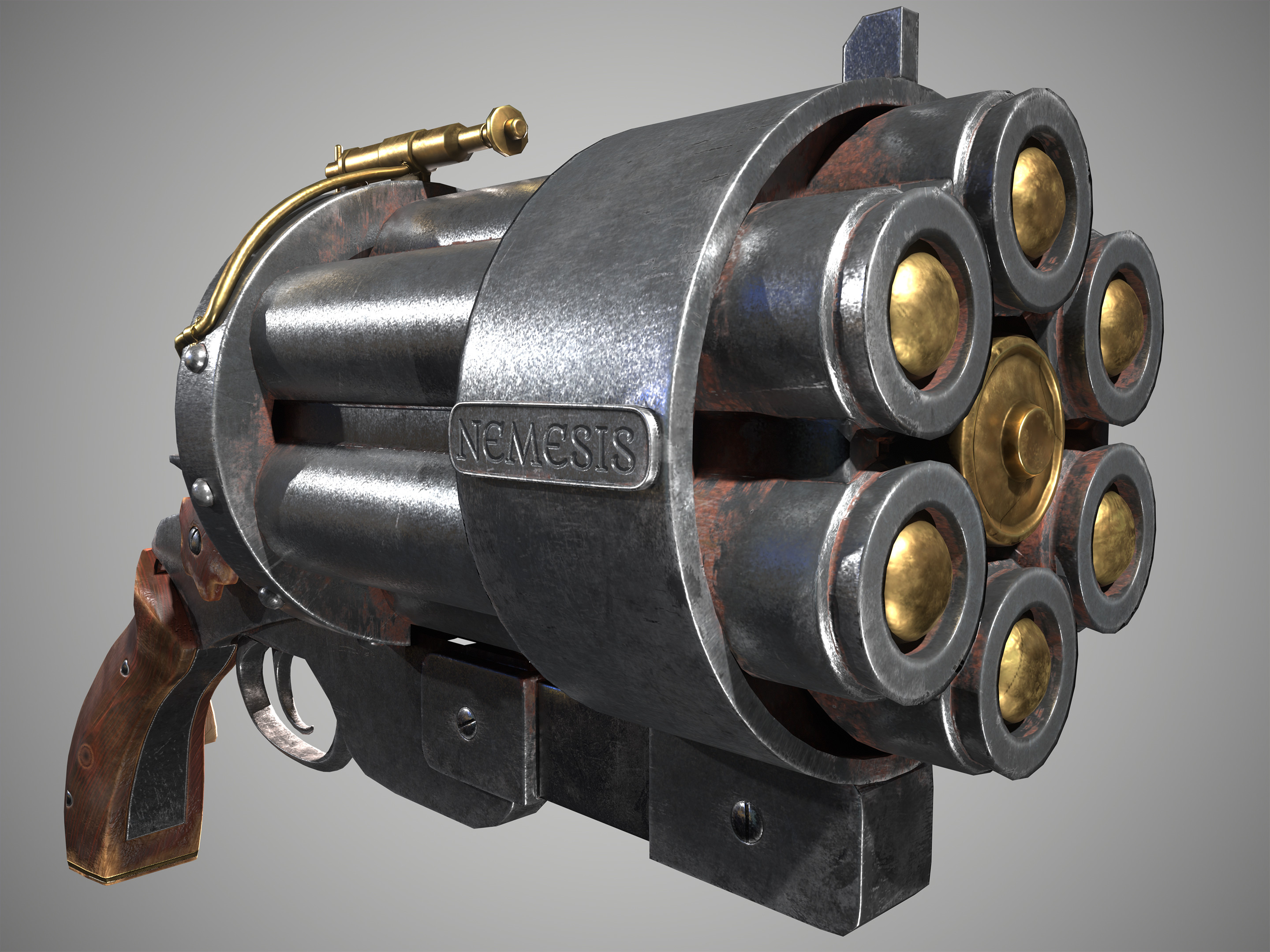 Chris Hartey - Nemesis Now Steampunk Pistol