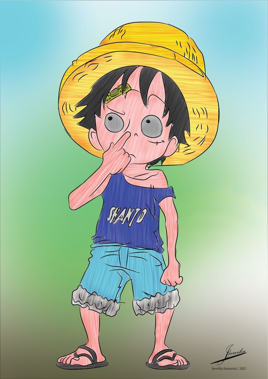Sasi girl - One Piece Manga Series(Monkey D.Luffy)
