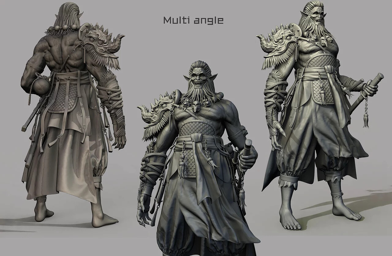 巧课力 CGmomo - 【学生作品】刘航--《Asura阿修罗》