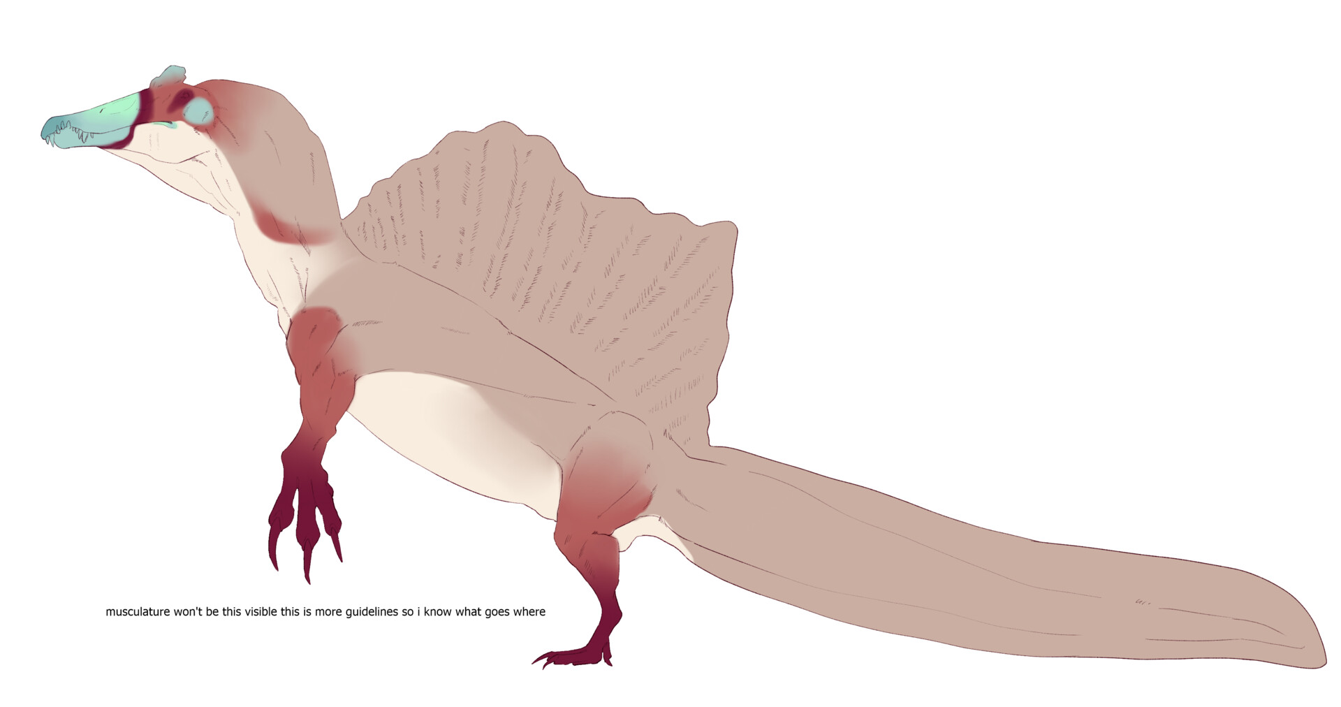 design for spinosaurus model by shibesky — ProUser.Me