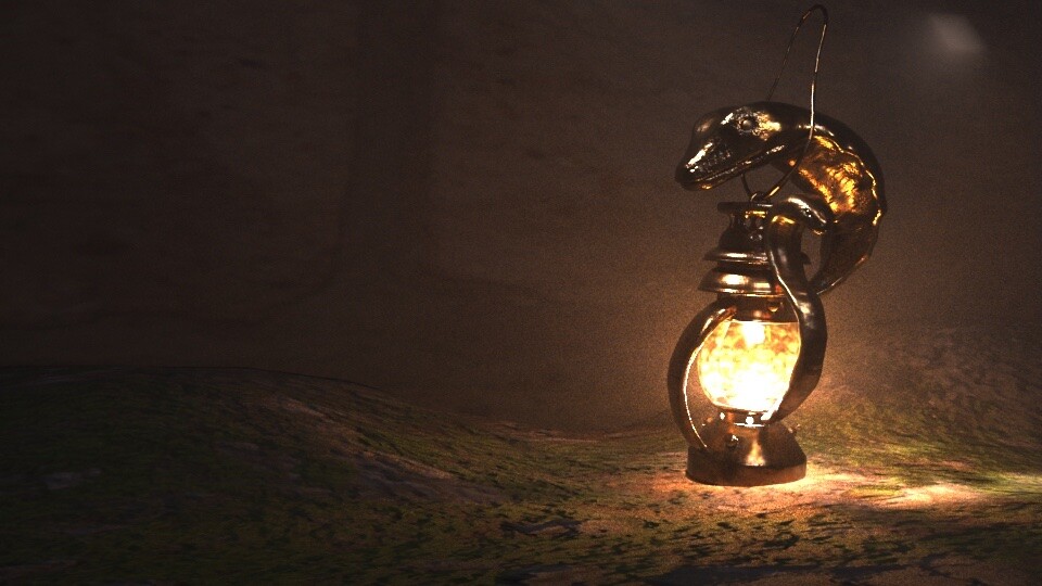 ArtStation - Snake lamp made in maya and zbrush