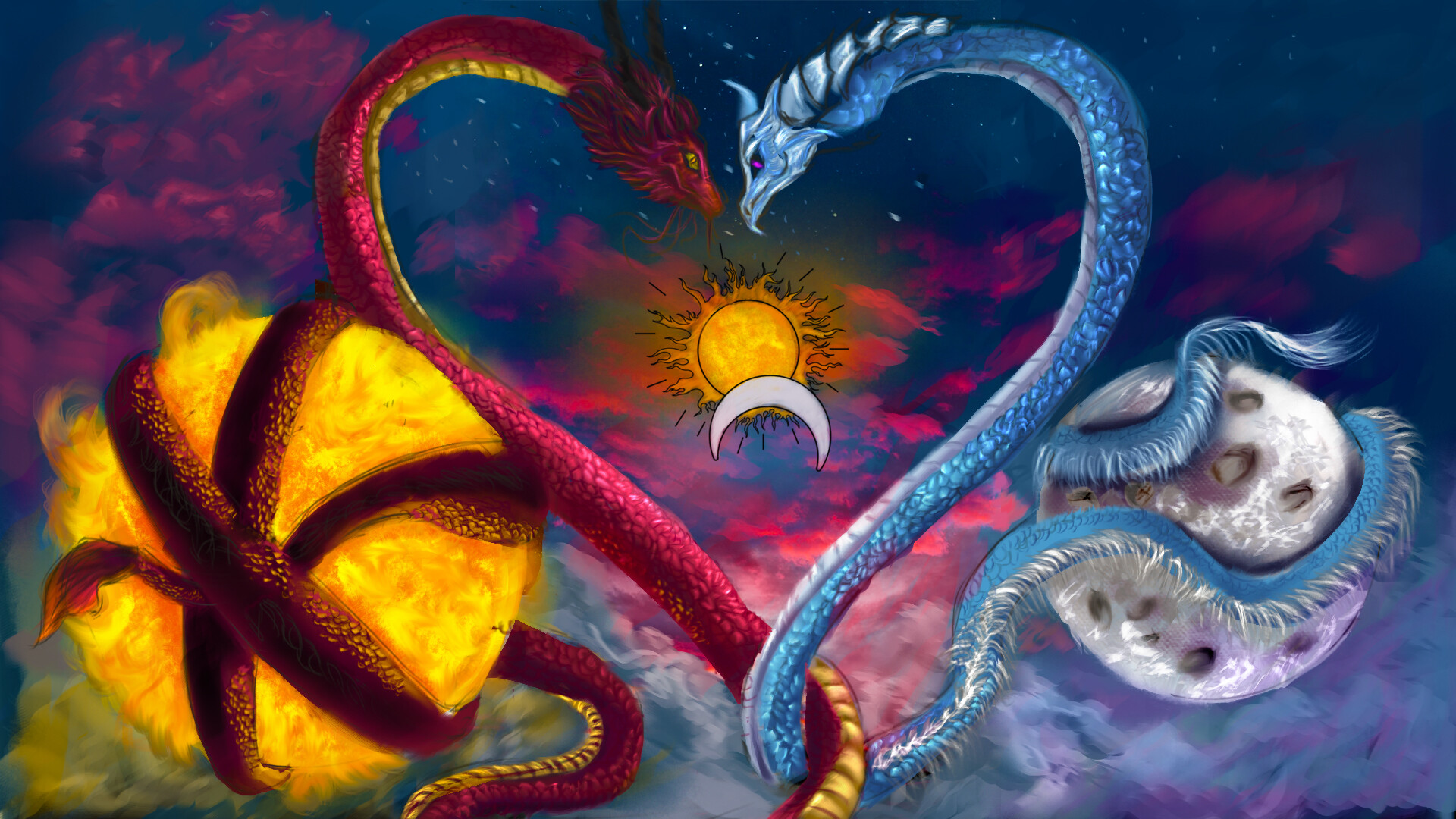 ArtStation - Dance of Fire and Ice