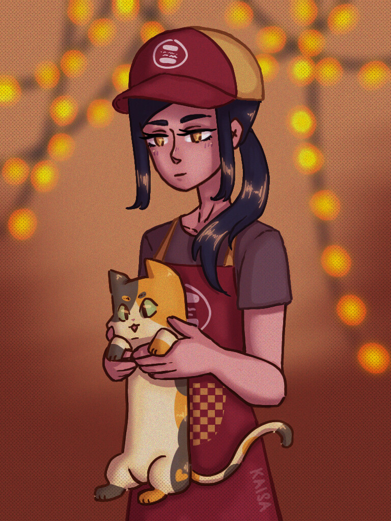 ArtStation - Claire and Her Cat