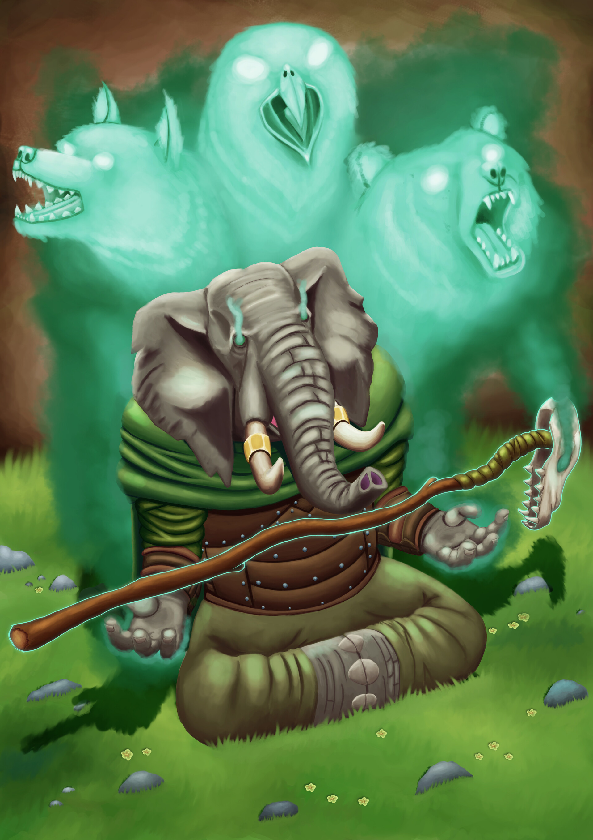 ArtStation - Zoonodros : Loxodon Druid ArtStation - Zoonodros : Loxodon Druid